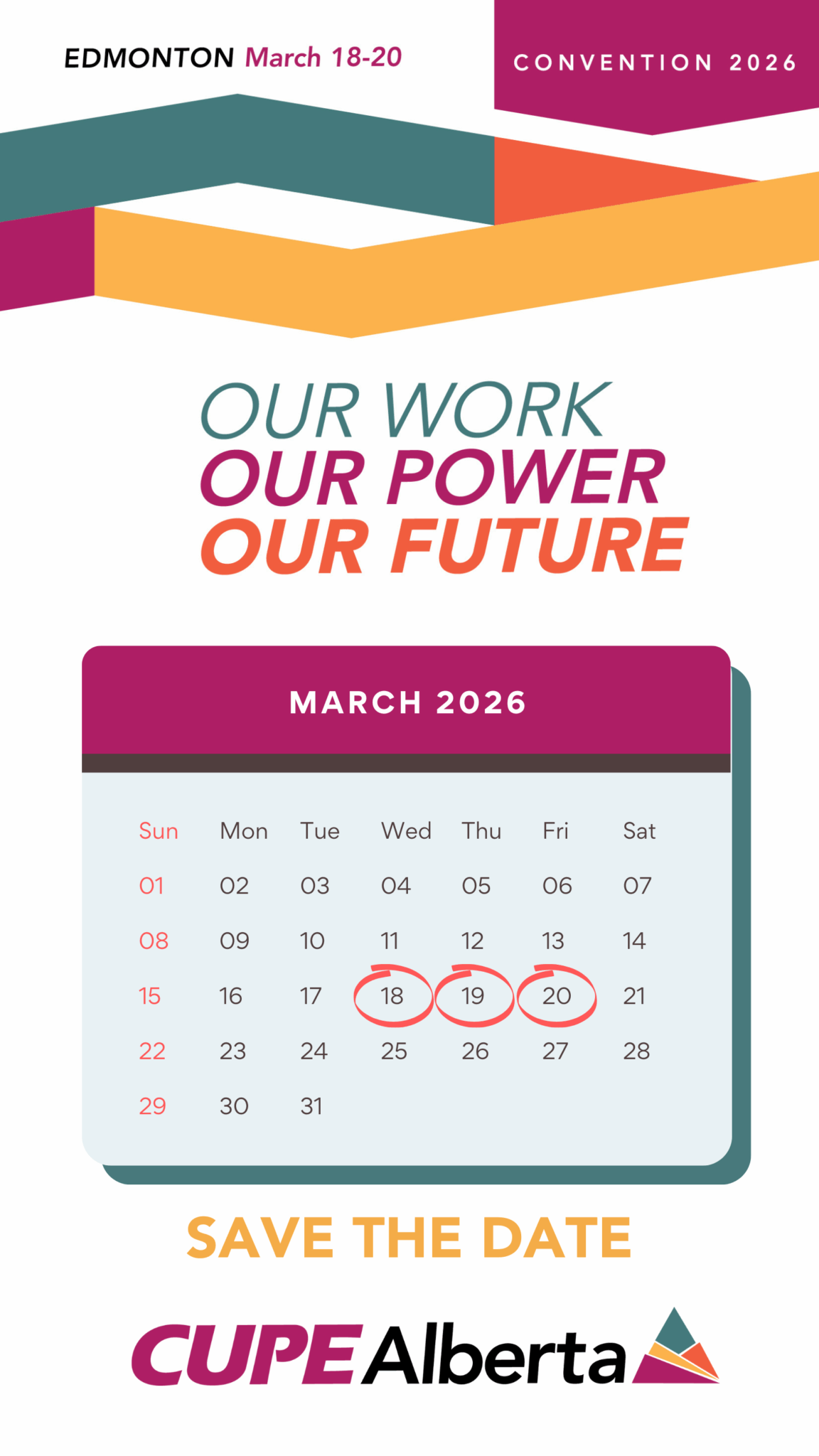 Calendar - CUPE Alberta